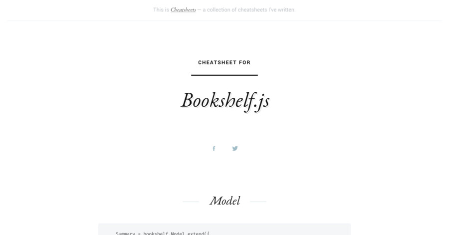 Bookshelf.js cheatsheet