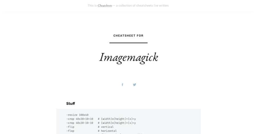 Imagemagick Cheatsheet