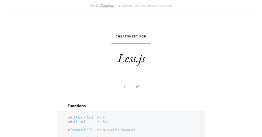Less.js cheatsheet