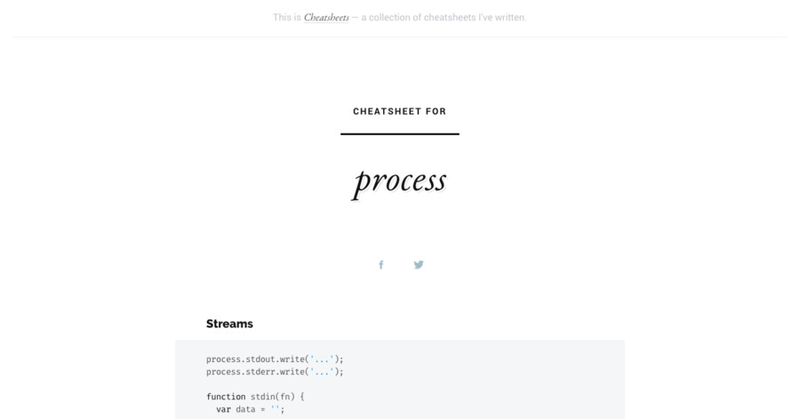 process cheatsheet