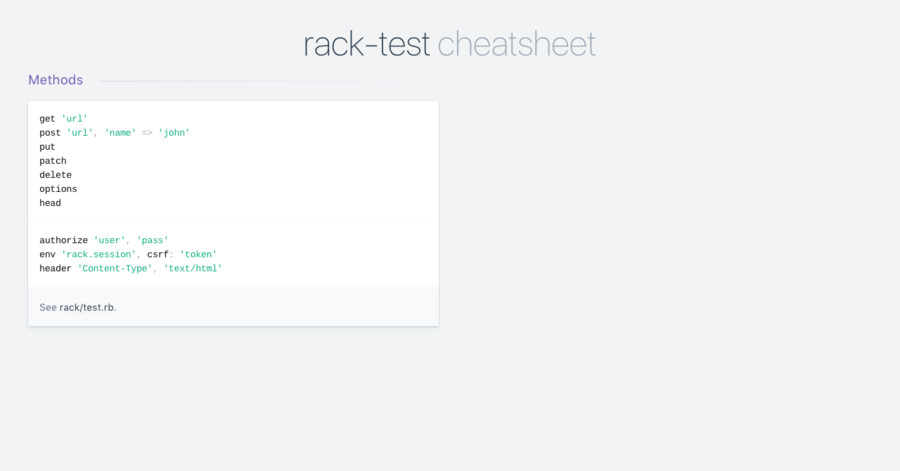 rack-test cheatsheet