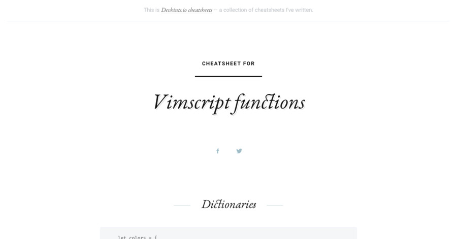 Vimscript functions cheatsheet