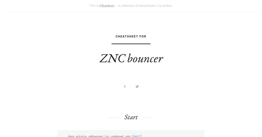 ZNC bouncer cheatsheet